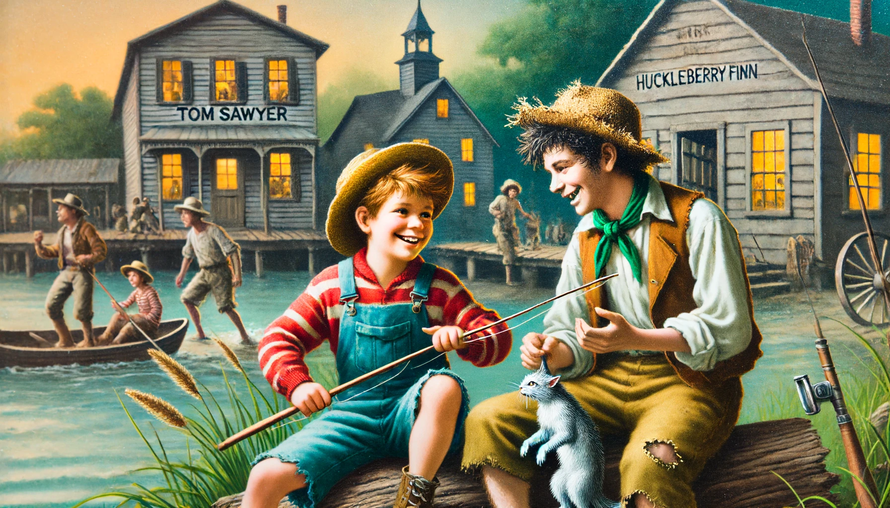 Tom Sawyer and Huckleberry Finn Class 7 - Summary