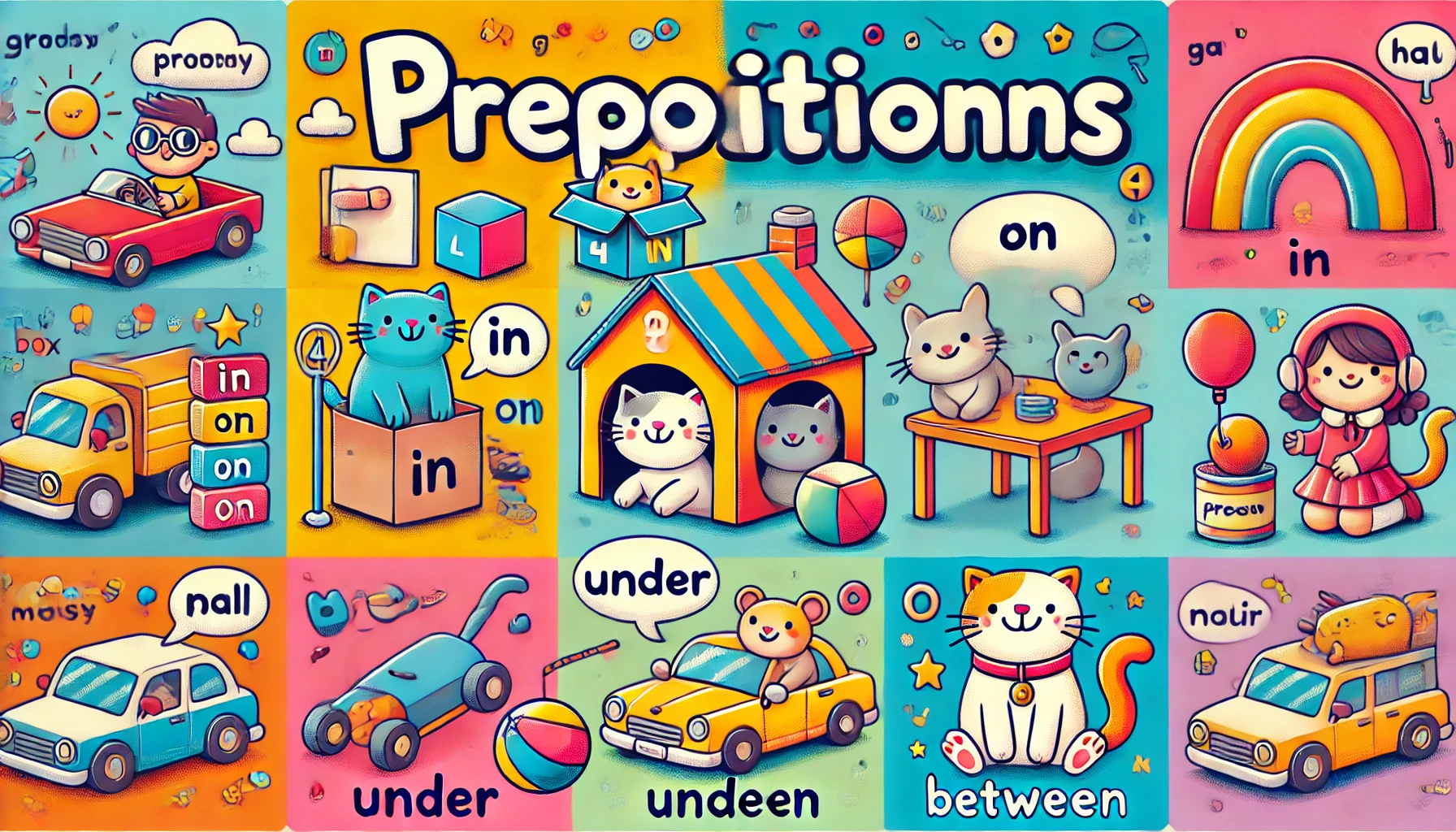 Prepositions Class 4 - Notes & Examples
