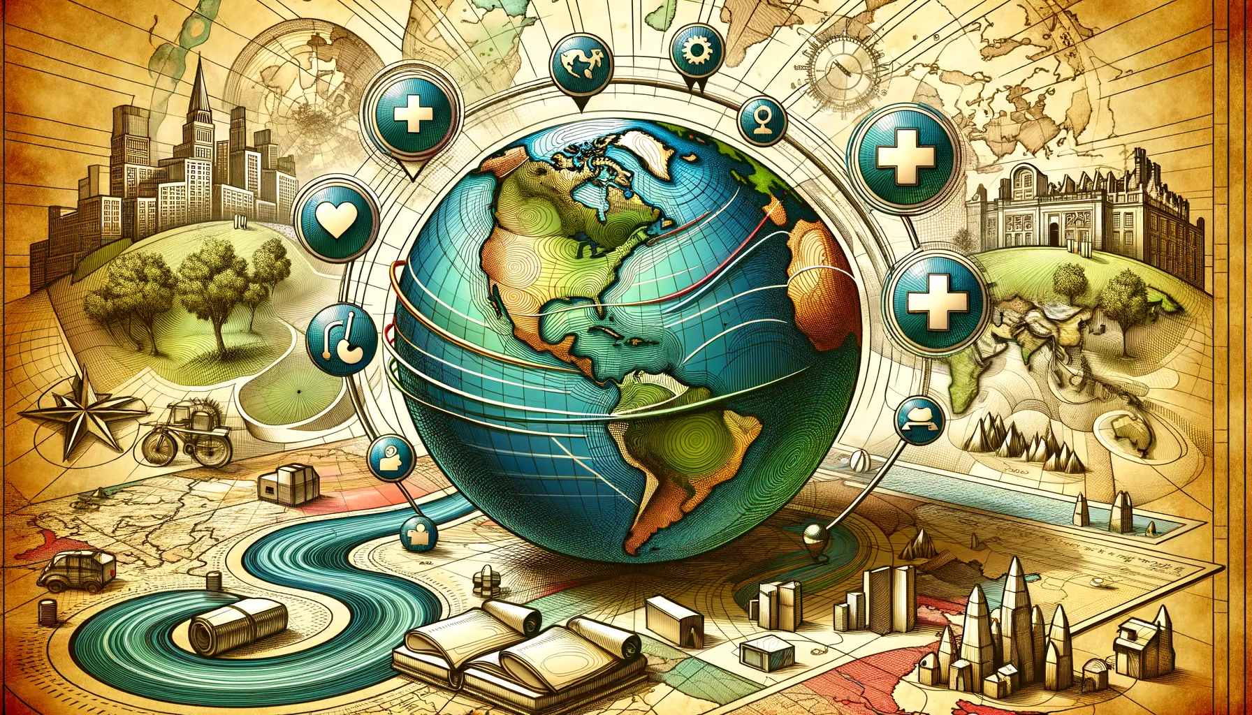 Representation of Geographical Features Class 6 - Summary