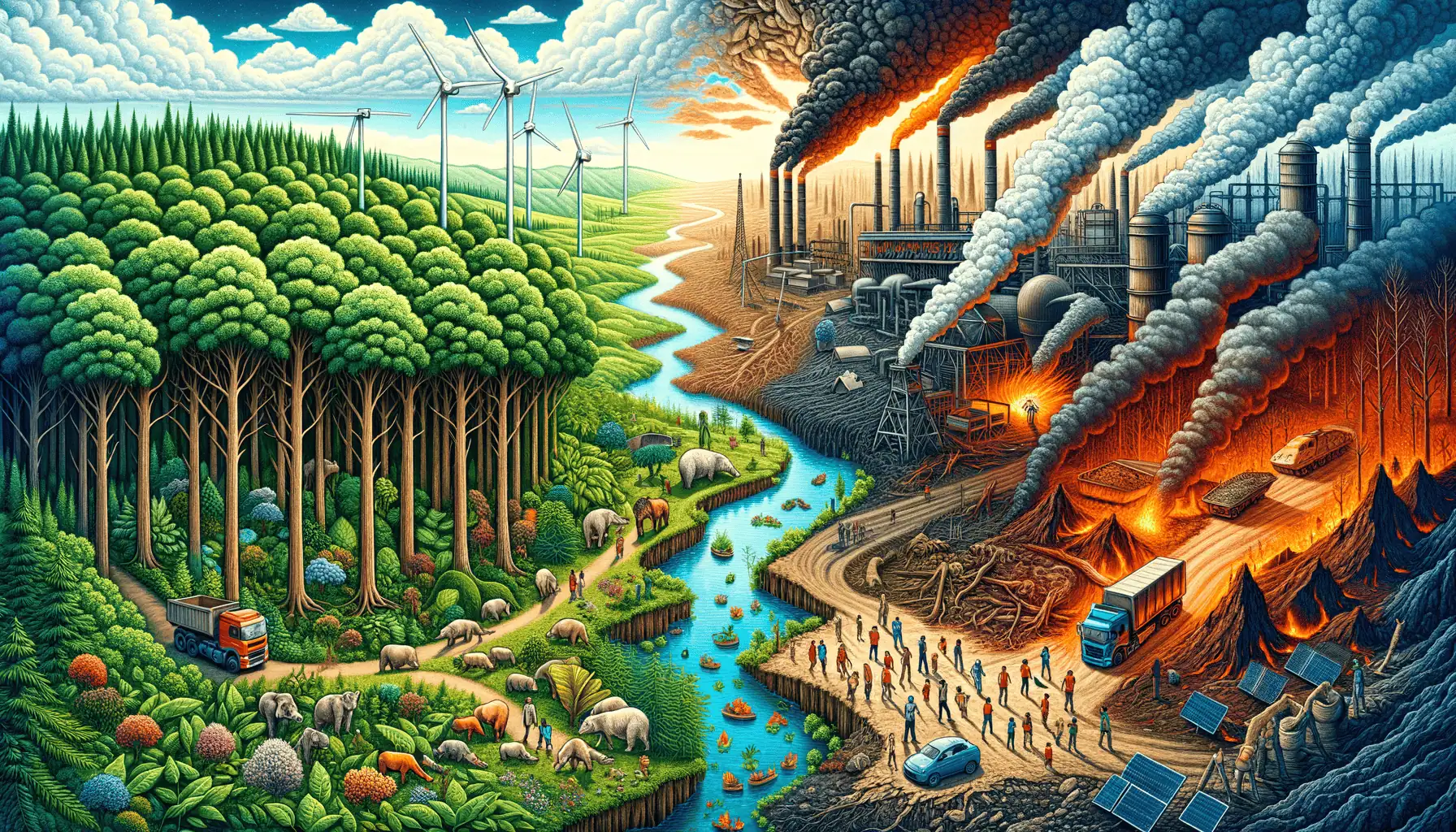 Human Intervention in Natural Phenomena Class 8 - Summary