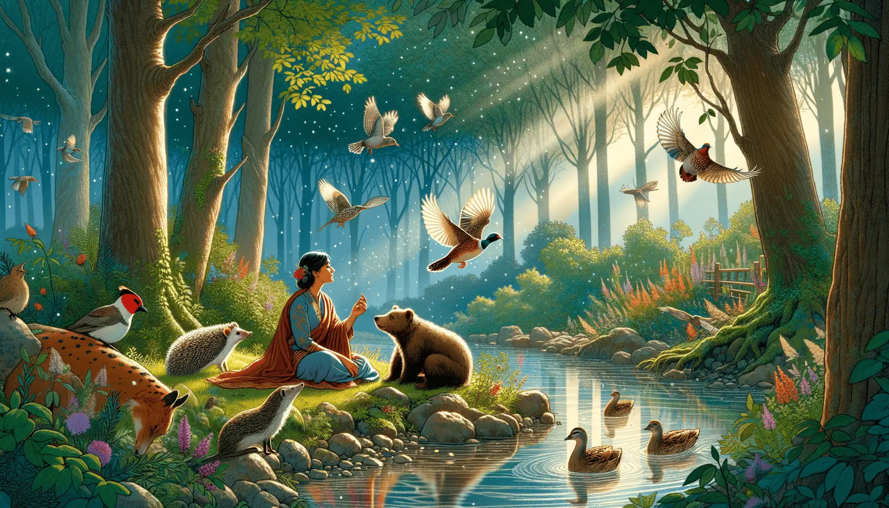 I became a great friend of Animals and Birds Class 8 - Summary