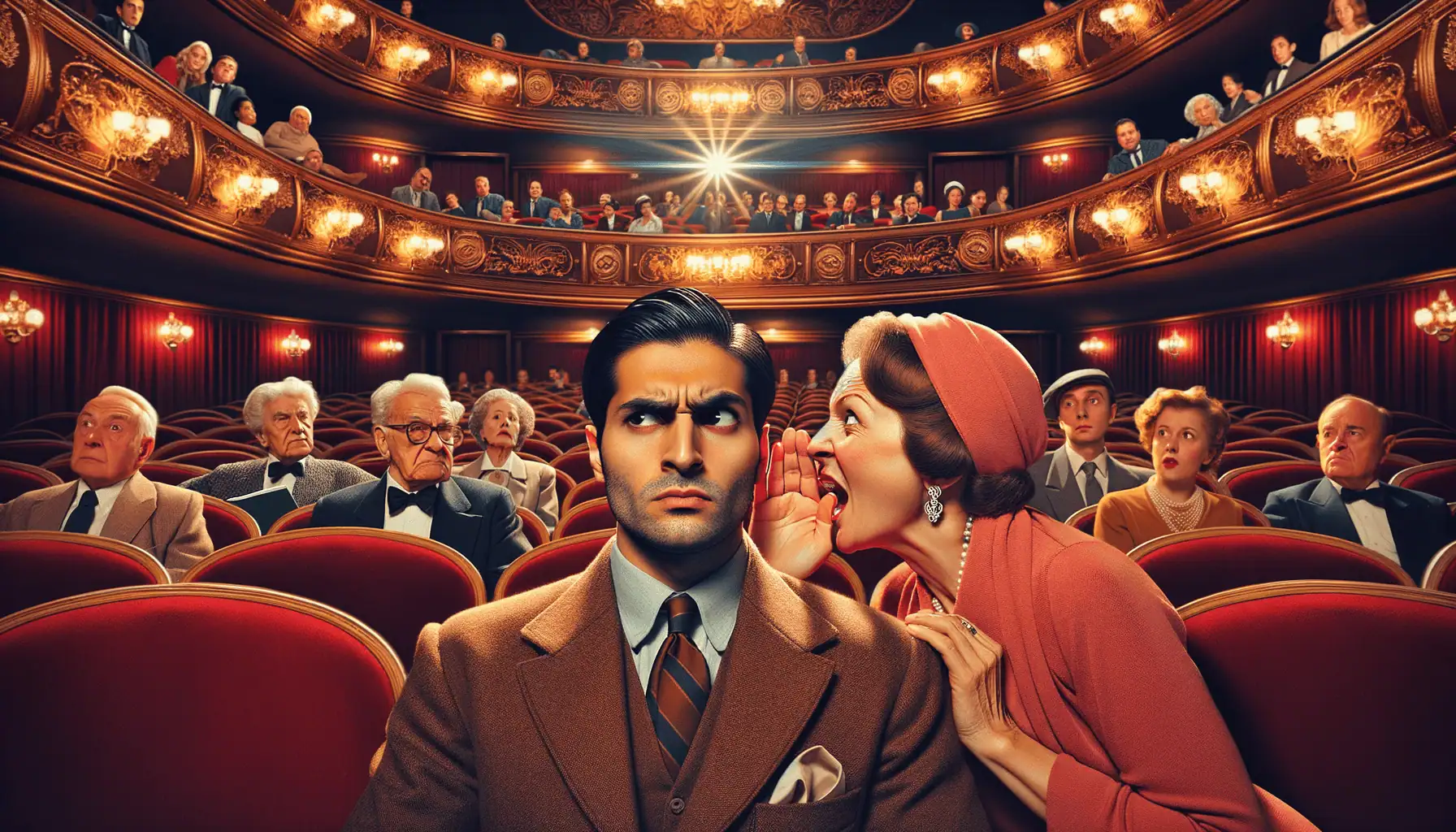 At the Theatre: To the Lady Behind Me Class 7 - Summary