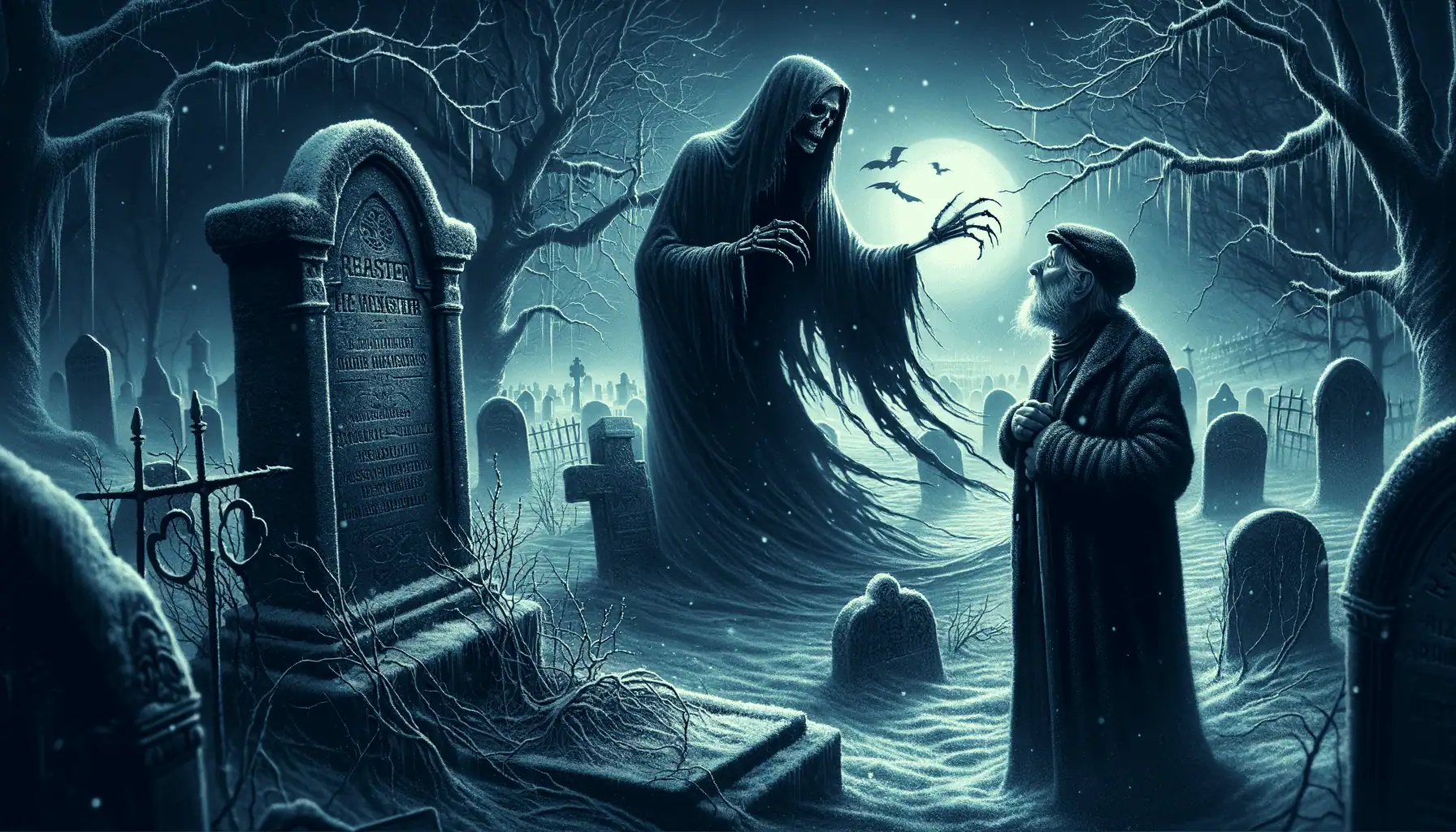 The Ghost of Christmas Yet to come Class 7 - Summary