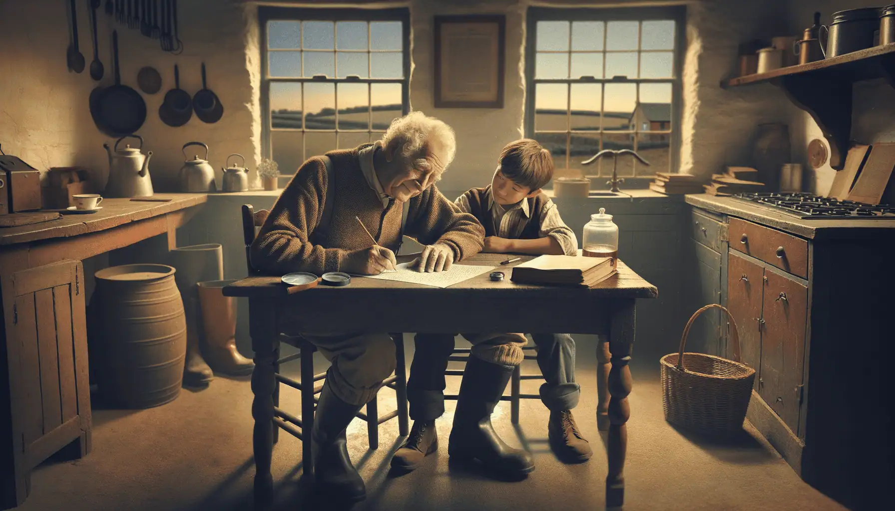 Grandpa Learns to Read and Write Class 7 - Summary