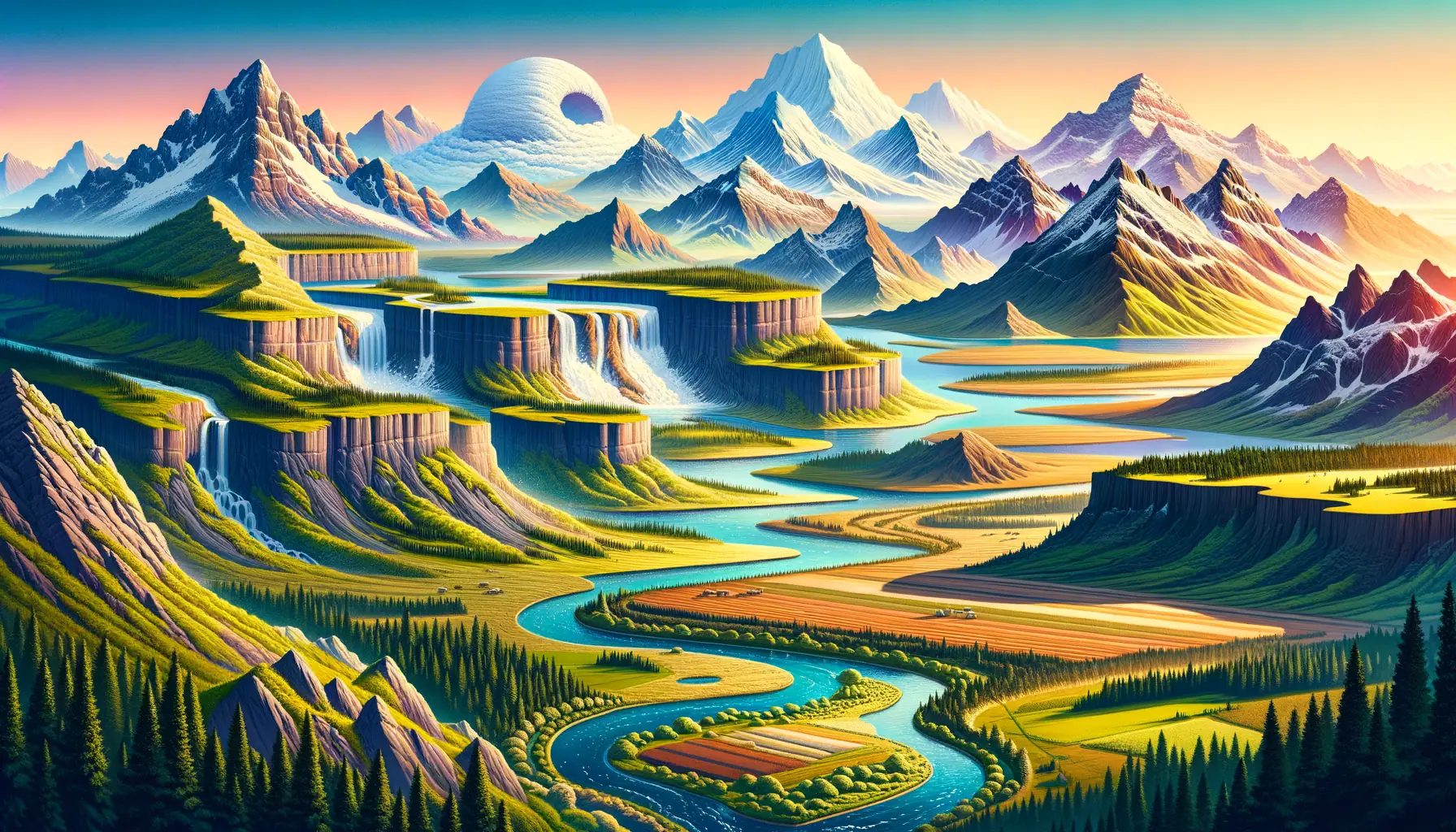 Major Landforms of the Earth Class 6 - Summary